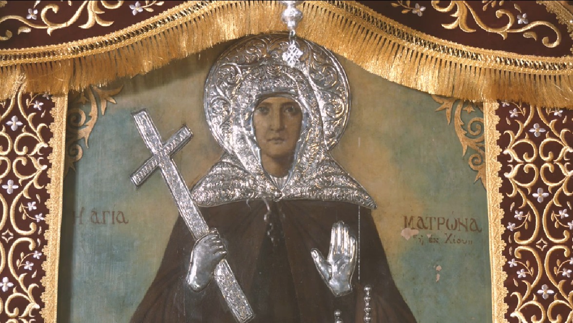 Η εικόνα της Αγίας Ματρώνας της Χιοπολίτιδας - Ορθοδοξία News Agency