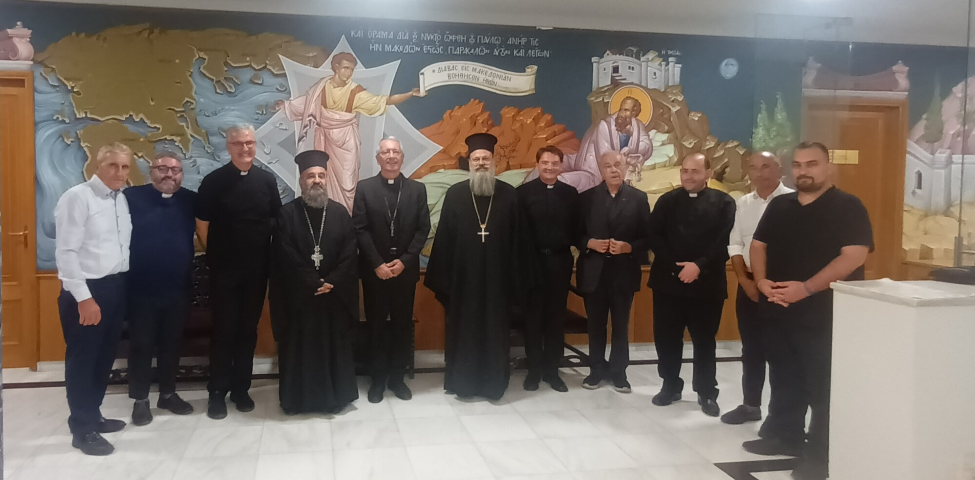 Επίσκεψη αντιπροσωπείας της Αρχιεπισκοπής Τράνι Ιταλίας στην Ιερά ...