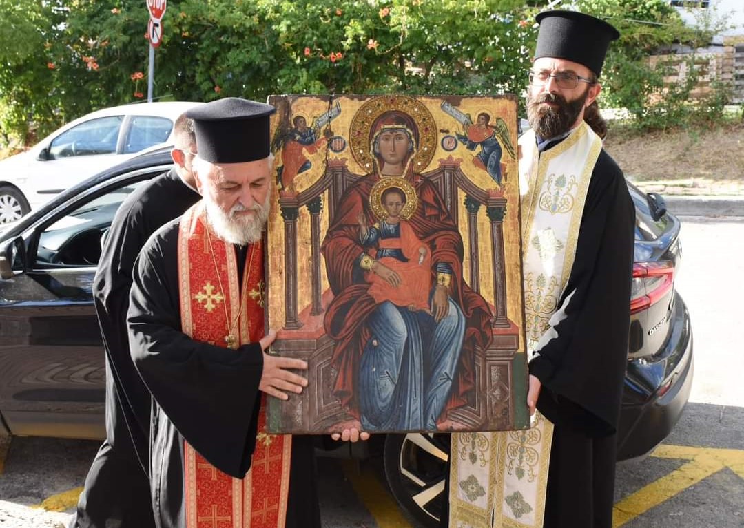 Υποδοχή της Ιεράς Εικόνος Παναγίας Χιλιαδούς στη Λουτρόπολη Αιδηψού ...