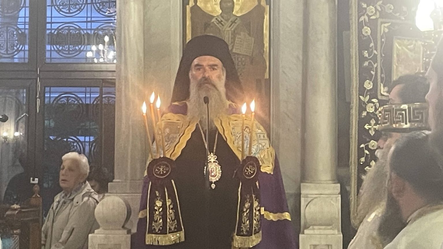 Υποδοχή Παναγίας Ολυμπιώτισσης και δισαρχιερατική Θεία Λειτουργία ...