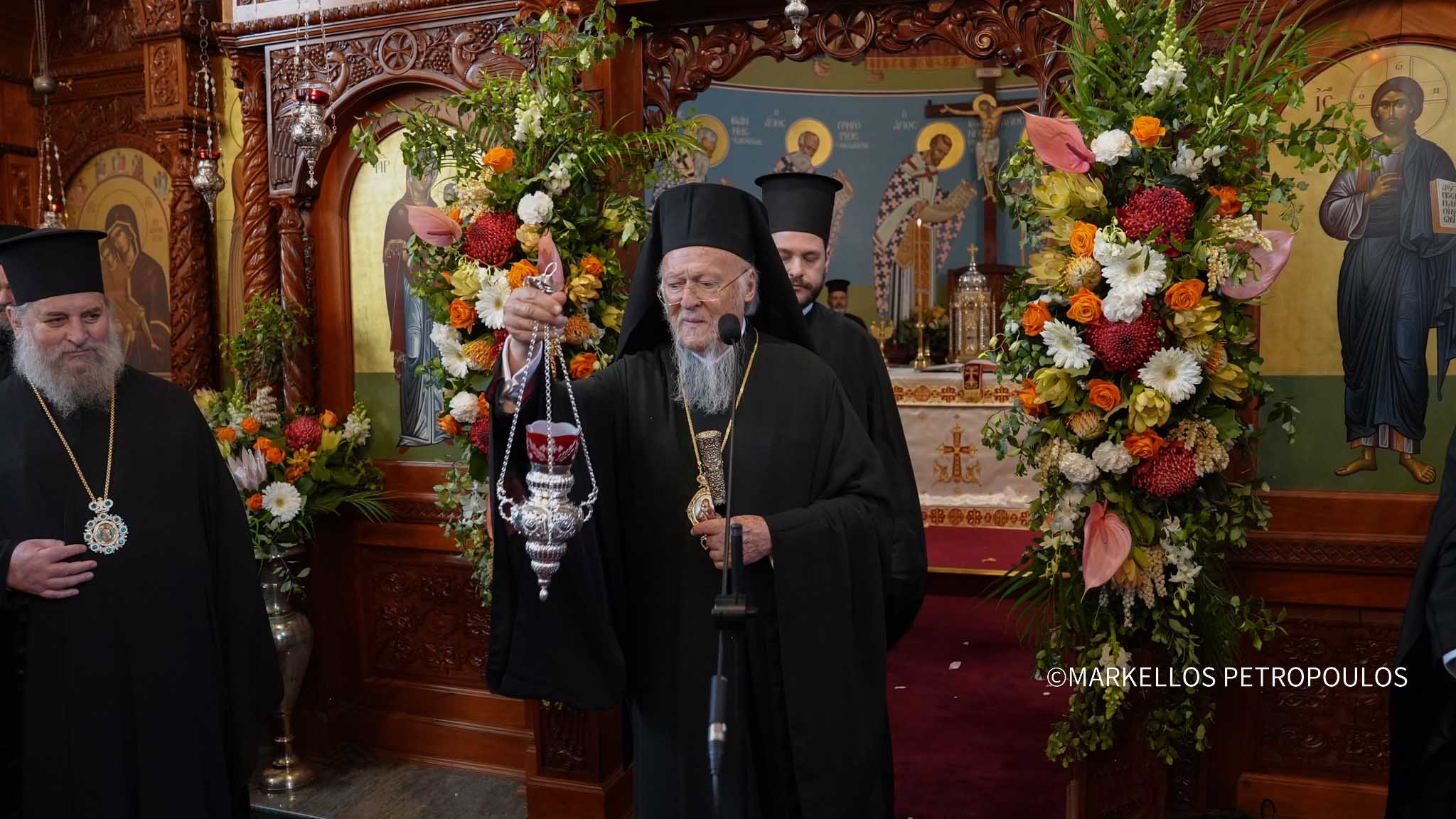 Ο Οικουμενικός Πατριάρχης στην Ι.Μ. Παναγίας «Άξιον Εστί», στην Ιερά ...