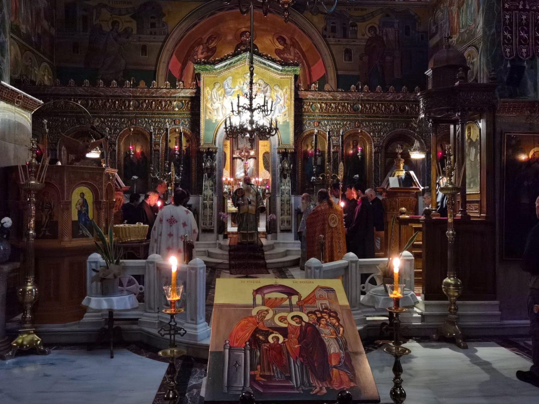 Αρχιερατική Αγρυπνία επί τη εορτή των Εισοδίων της Θεοτόκου στον Ιερό ...