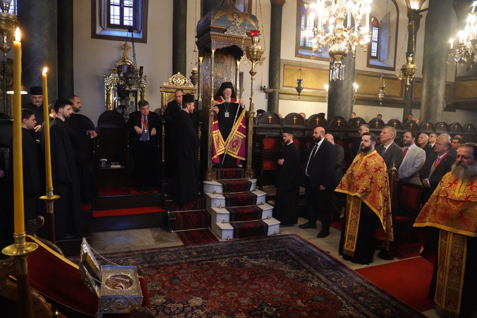 Ο Οικουμενικός Πατριάρχης χοροστάτησε στον Μ. Εσπερινό για την εορτή ...