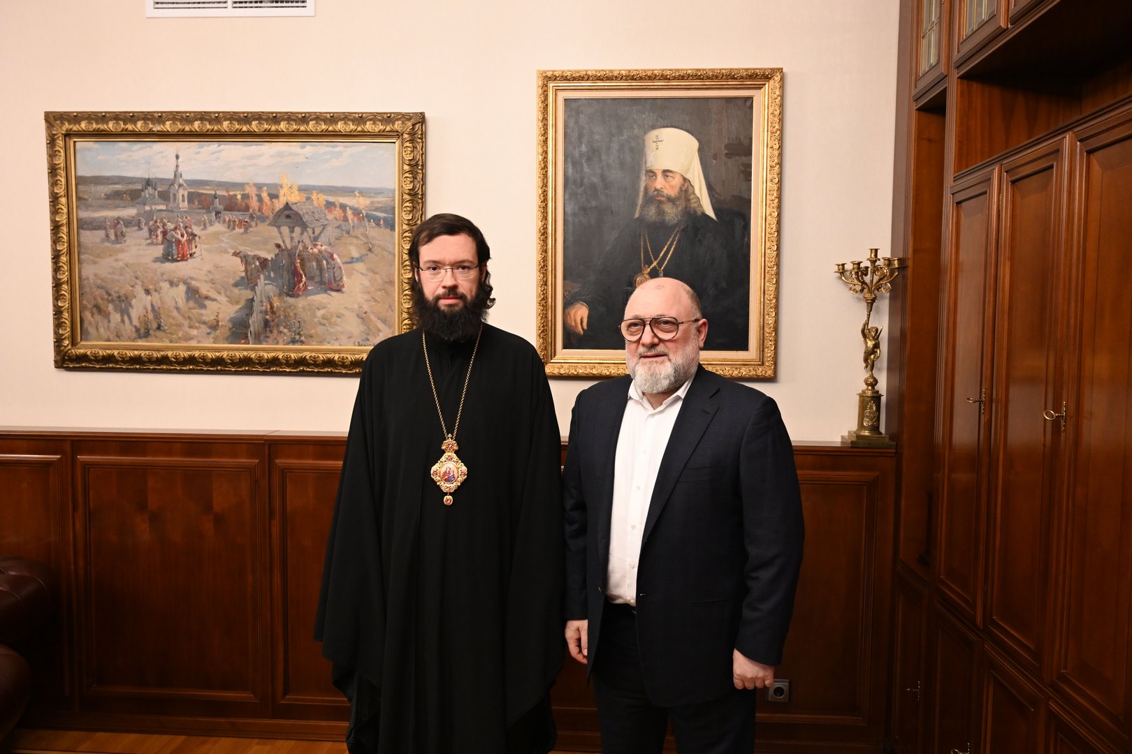 Ο Μητροπολίτης Βολοκολάμσκ υποδέχθηκε τον Πρόεδρο της Ακαδημίας ...