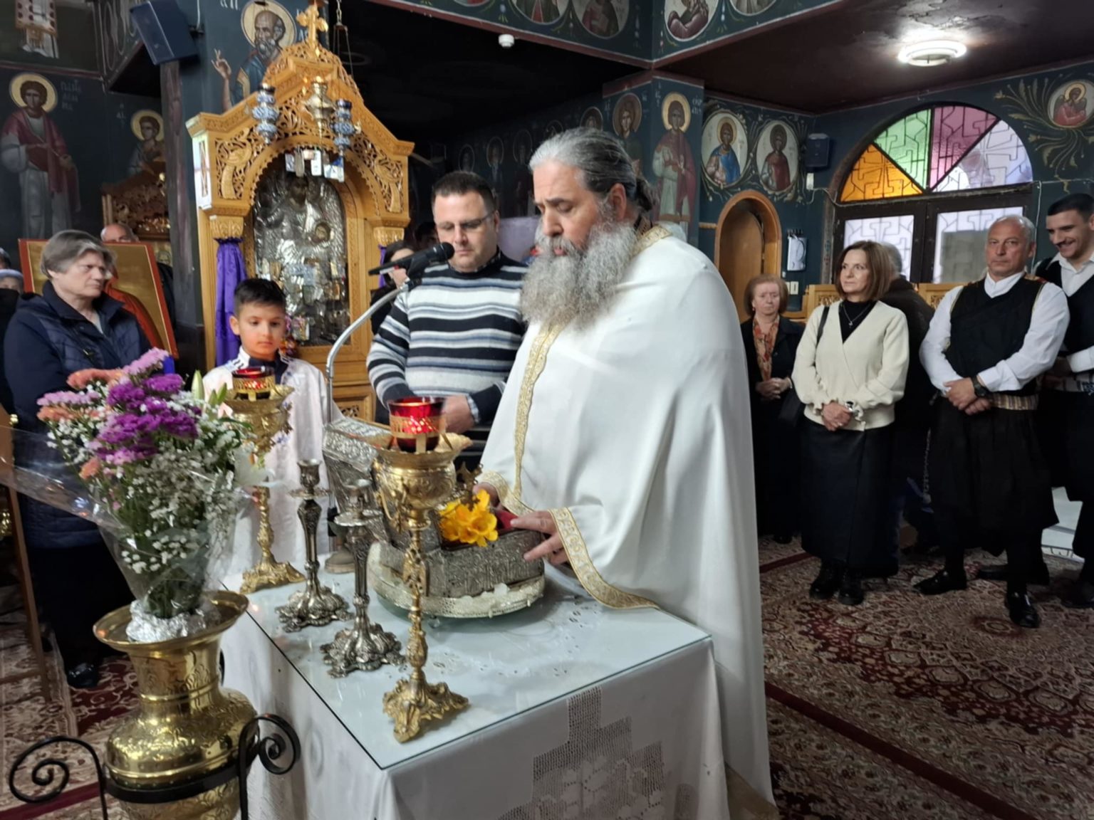 Υποδοχή Τιμίας Κάρας Αγίου Παρθενίου στον Ι.Ν. Αγίου Ιωάννου Αμαρύνθου ...