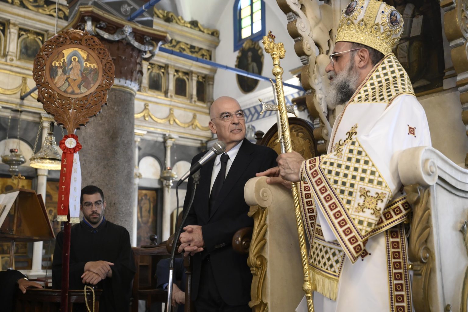 Ο Νίκος Δένδιας στον εορτασμό των Αγίων Κωνσταντίνου και Ελένης στο ...