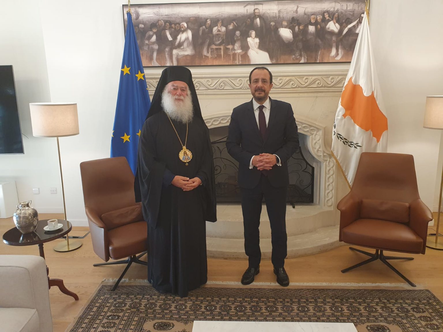 Συνάντηση Πατριάρχη Αλεξανδρείας με τον Πρόεδρο της Κυπριακής ...