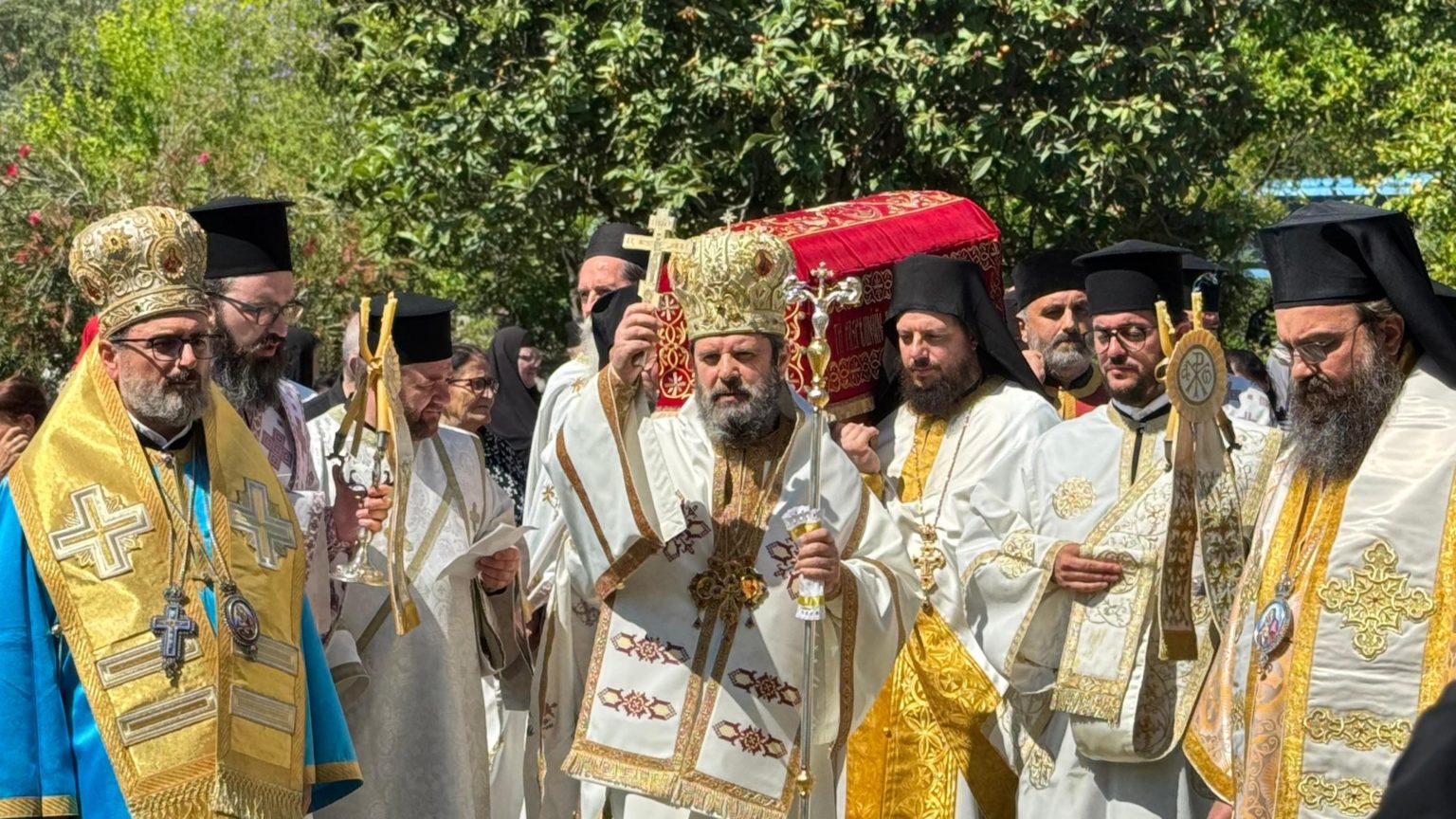 Ο Αρχιεπίσκοπος Αλβανίας Ιωάννης στην πανήγυρη της Ιεράς Μονής Αγίου ...