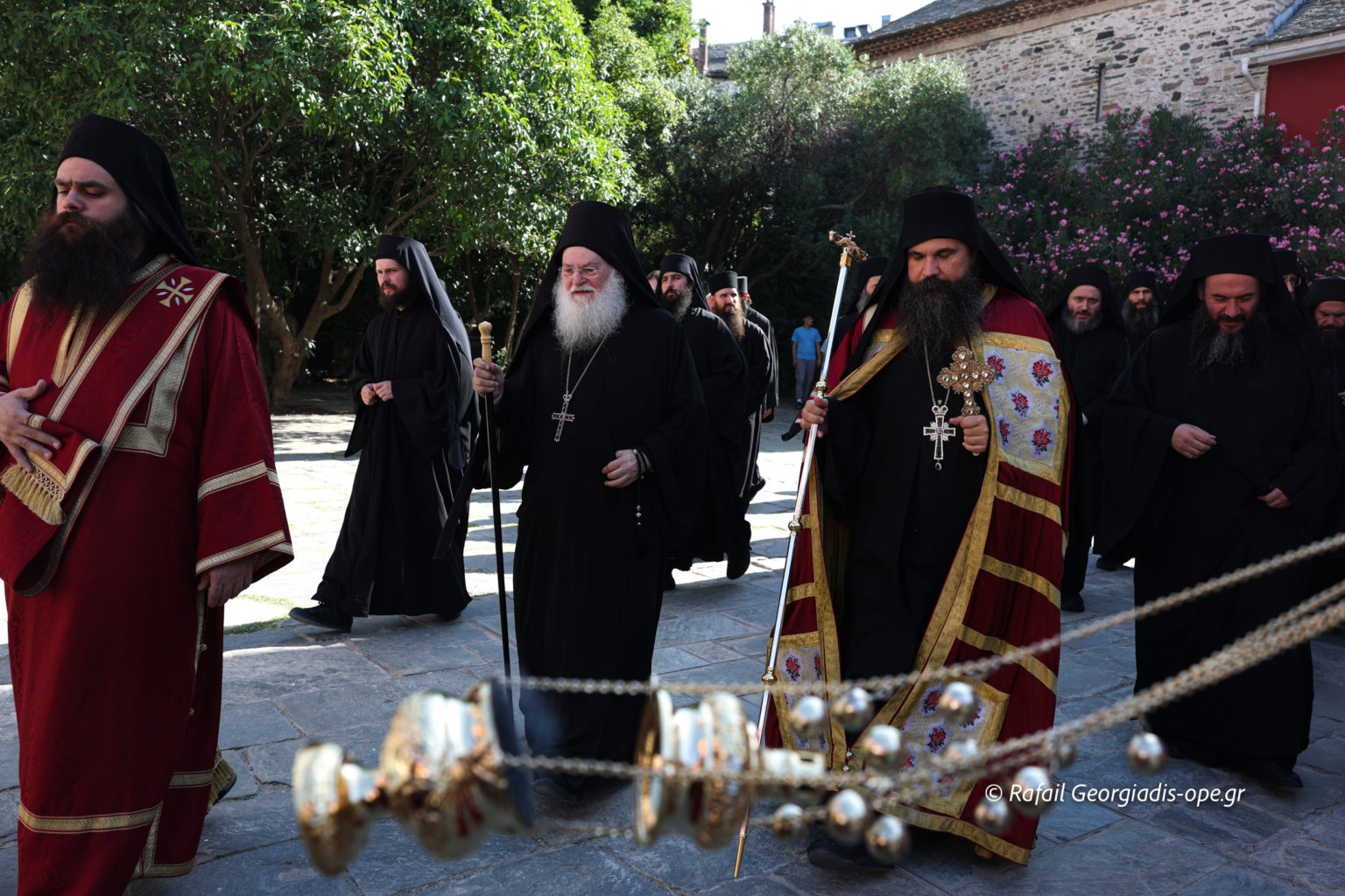 Υποδοχή του Καθηγουμένου της Ιεράς Μονής Ζωγράφου στην Ιερά Μεγίστη ...