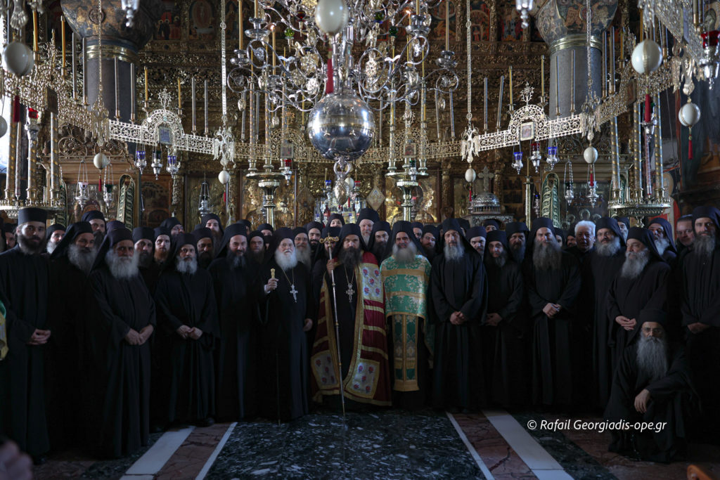 The Synaxis of the Holy Fathers of Vatopedi at the Holy Monastery of ...