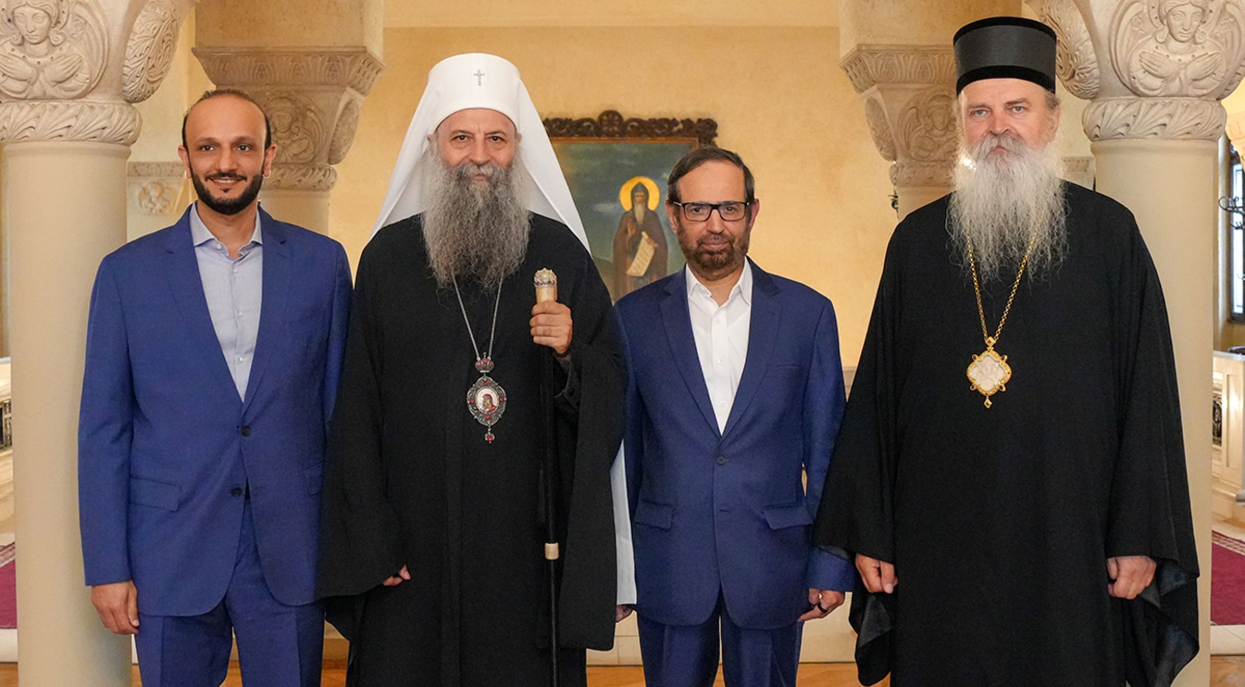 Ο Πατριάρχης Σερβίας υποδέχθηκε τον Δρ. Αλί Ρασίντ Αλ Νουάιμι ...