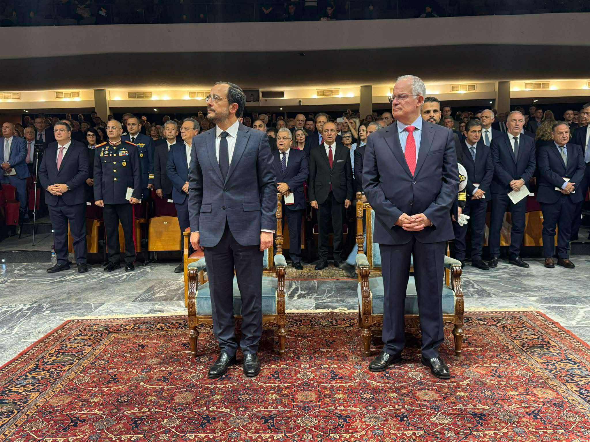 Με απόδοση τιμών σε Τασούλα-Χριστοδουλίδη ο επίσημος εορτασμός της 26ης ...