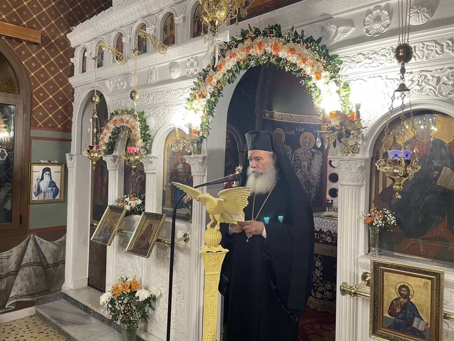 Μέγας Αρχιερατικός Εσπερινός στην εορτάζουσα Ιερά Μονή της Αγίας ...