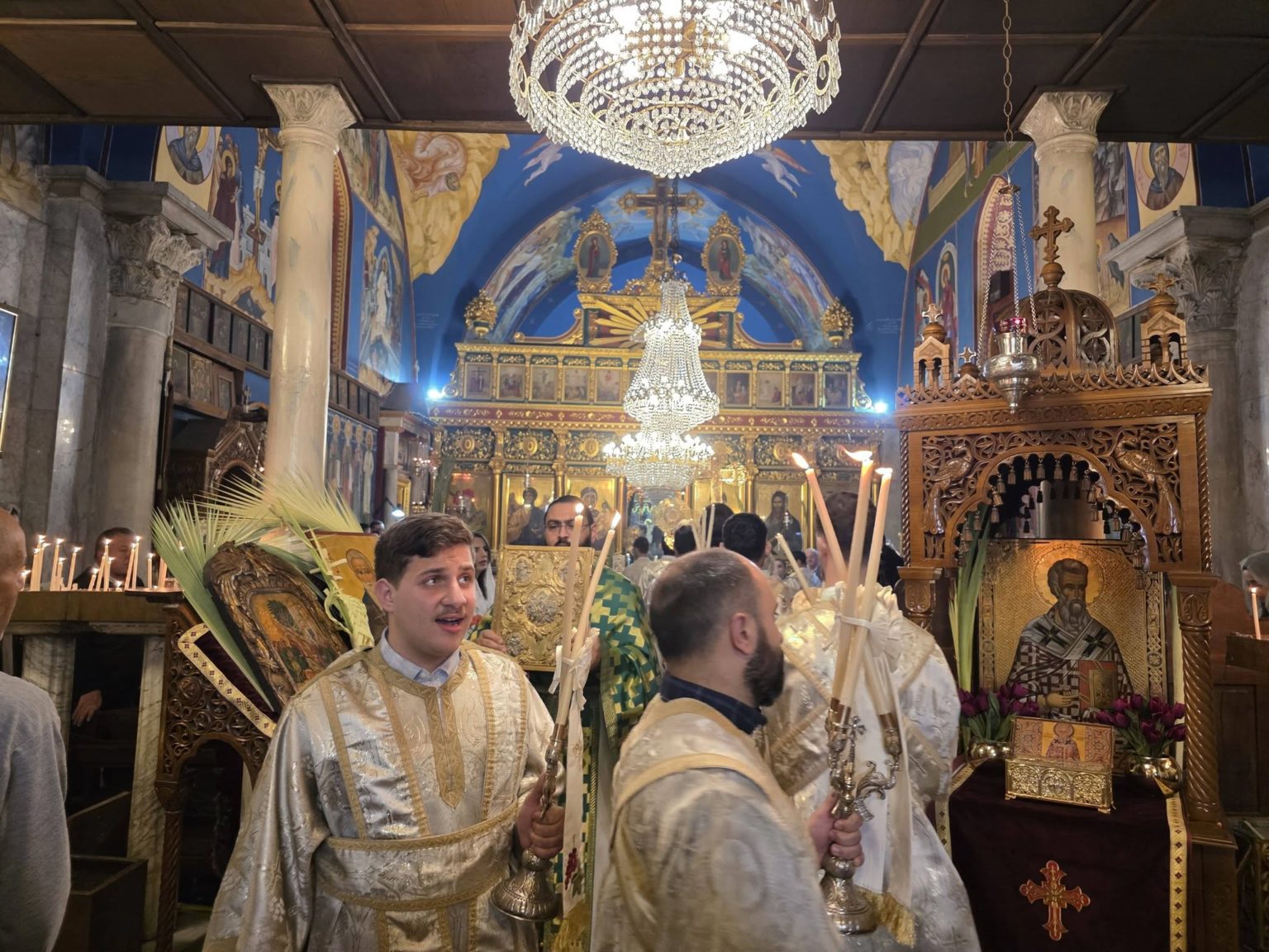 Η Κυριακή των Βαΐων στη Μονή Αγίου Πορφυρίου στην πολύπαθη Γάζα ...